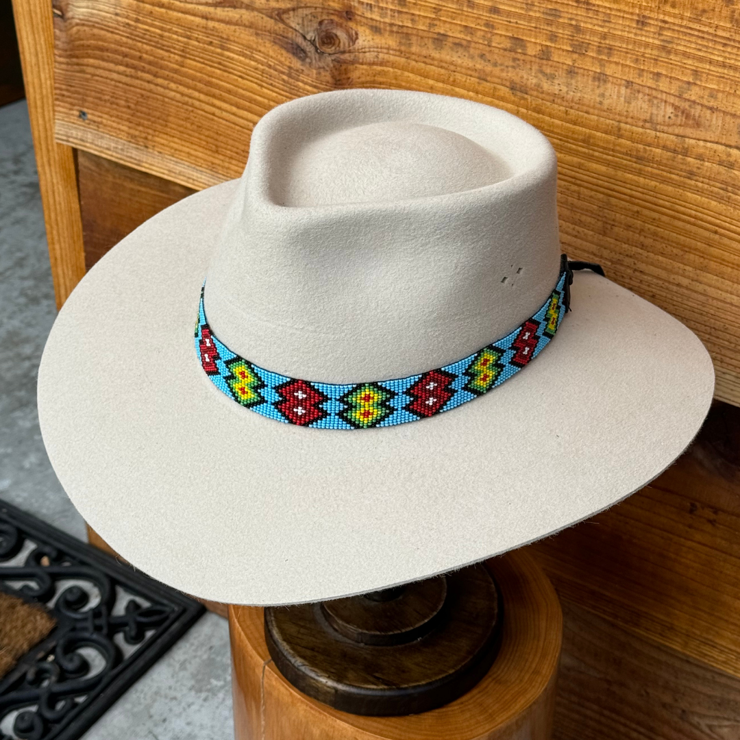 Outback King | Handcrafted Beaded Hat Band | Wide