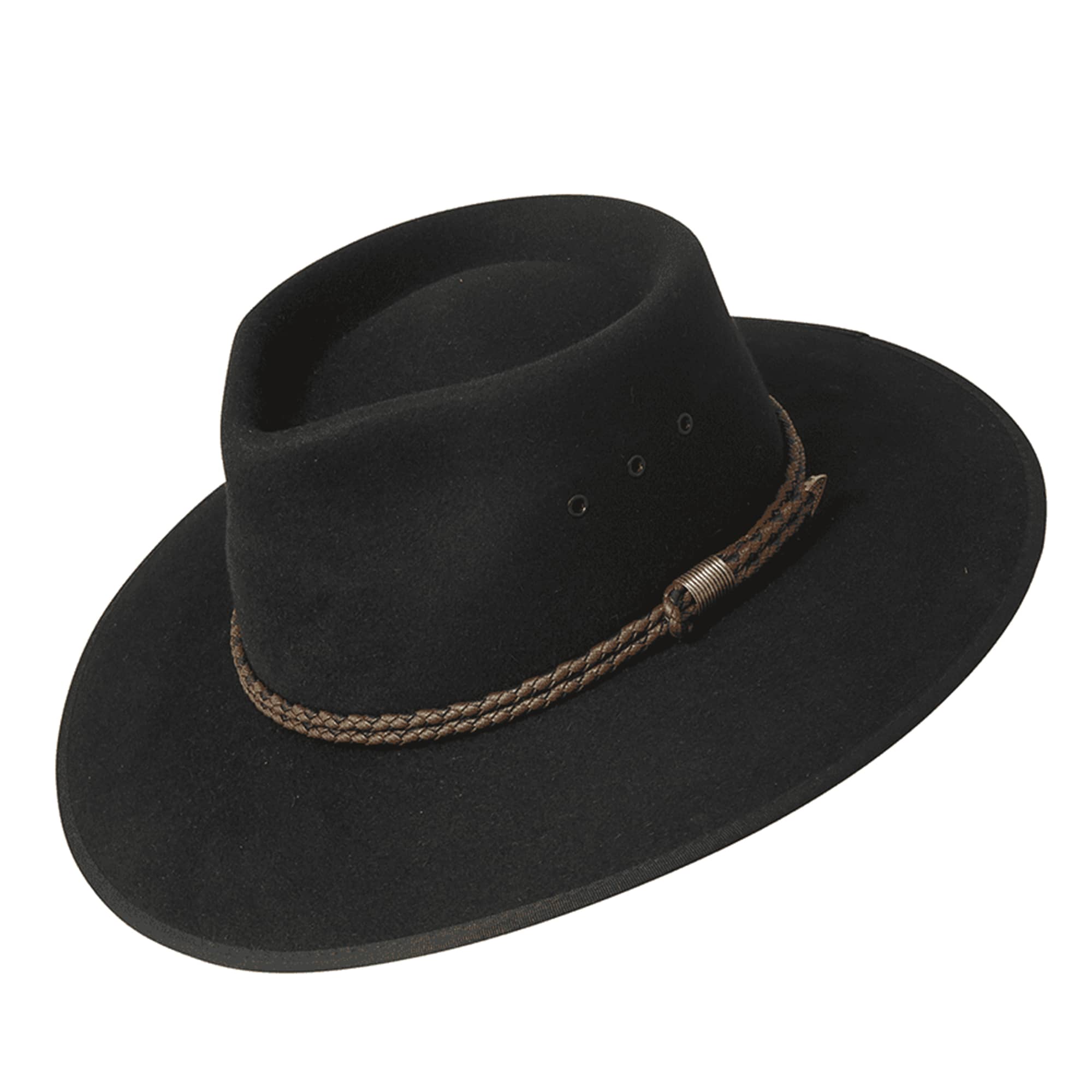 Statesman Hats | Countryman Wool Felt in Black Colour